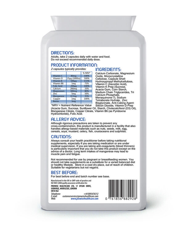 Osteoshield Bone Support High Strength Complex 90 Capsules by Prowise ...